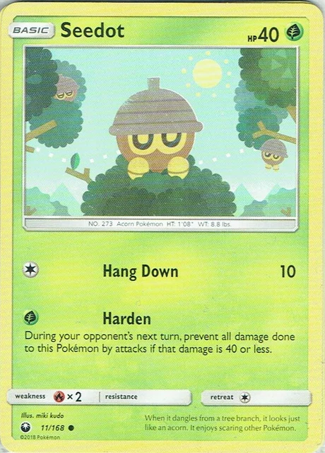 POKEMON CARTE TEMPÊTE De Firmament Numéro 11/168 Seedot EUR 1,00 ...