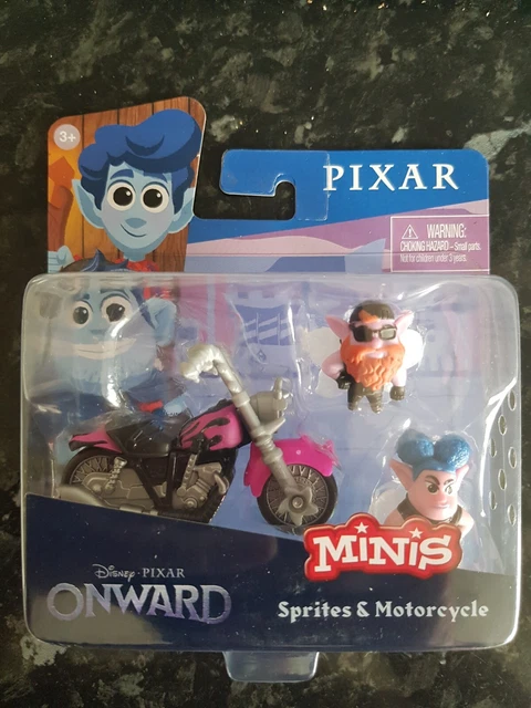 DISNEY PIXAR ONWARD Minis Sprites & Motorcycle Toy Fugure Playset Games ...