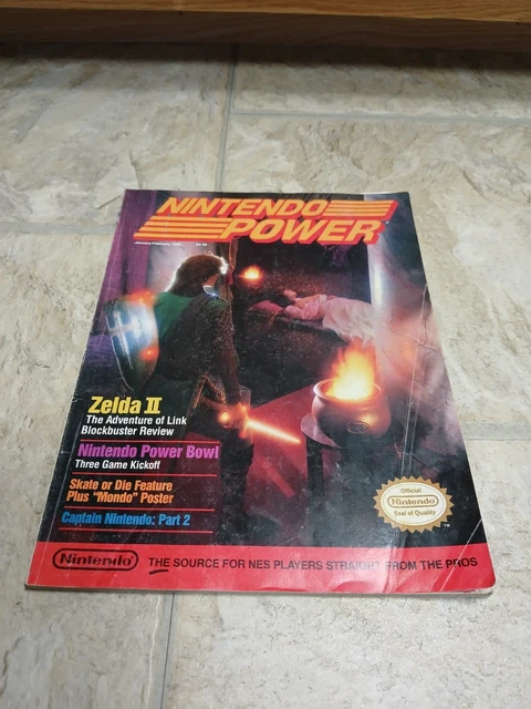 NINTENDO POWER JAN/FEB 1989 Zelda II W/ Poster & Mailers £41.83 ...