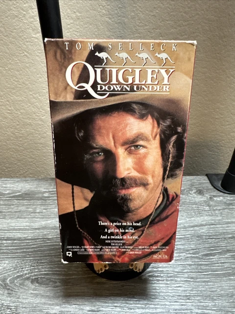 QUIGLEY DOWN UNDER VHS Tom Selleck Alan Rickman Mick Martin Vintage ...
