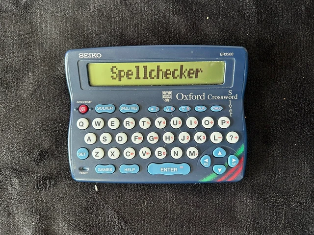 SEIKO ER3500 OXFORD Crossword Solver,Thesaurus,Spellchecker £10.00 ...
