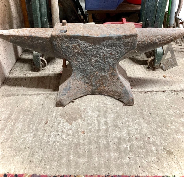 LARGE BLACKSMITHS ANVIL, double horned. £400.00 - PicClick UK