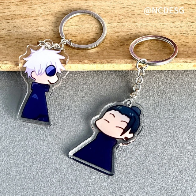 JUJUTSU KAISEN SATORU Gojo Geto Suguru Keychain Key Pendant Keyring ...