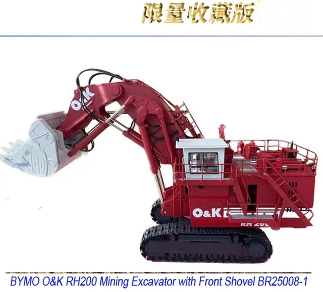 1:50 BYMO O&K RH200 Mining Excavator Front Shovel Equipment Diecast ...