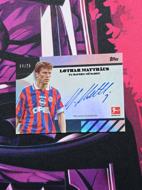 TOPPS LOTHAR MATTHÄUS Platinum Curated Set- Lothar Matthäus /25 OnCard ...