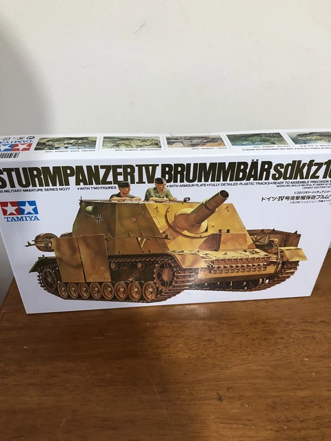 TAMIYA STURMPANZER IV Brummbar SDKFZ166 German Tank Model Kit Brand New ...