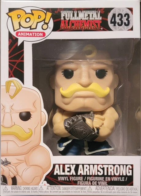 FUNKO POP! Fullmetal Alchemist Alex Armstrong #433 EB Exclusive (NEAR ...