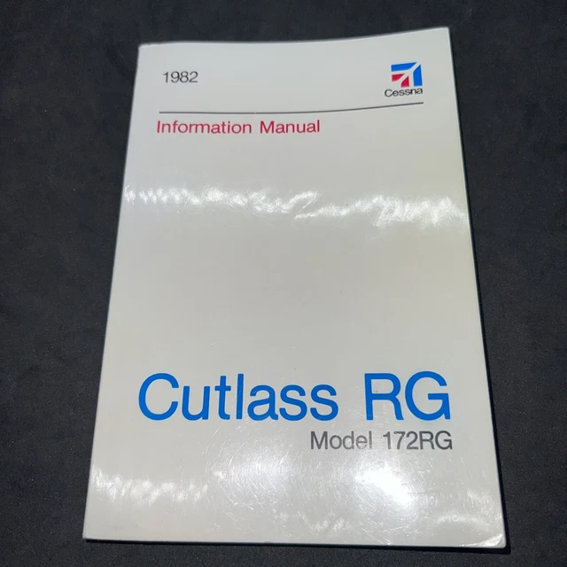 CESSNA CUTLASS RG Model 172RG Information Manual 1982 EUR 17,60 ...