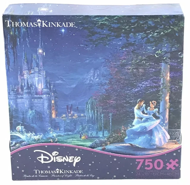 THOMAS KINKADE DISNEY Cinderella Dancing Starlight Puzzle 750 Piece $29 ...