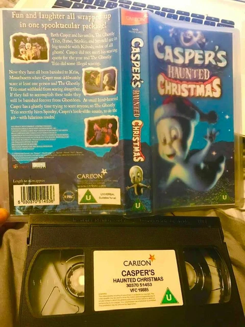 CASPER'S HAUNTED CHRISTMAS VHS Video Tape Kids Cartoon Animated 2000 ...
