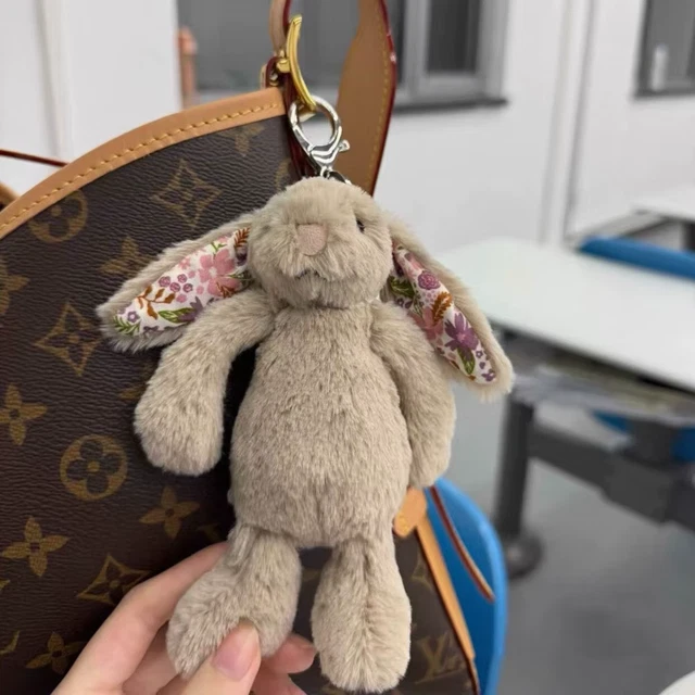 LATEST JC BONNIE Rabbit Leopard Print Plush Toy with Tag, Soft Flower ...