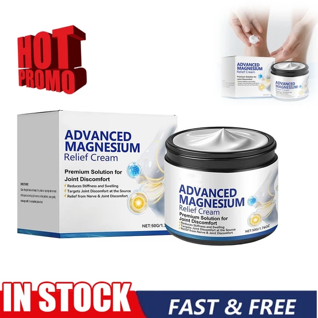 MAGNESIUM PAIN RELIEF Cream, Joint & Bone Therapy Cream 50G Hot S ale £ ...