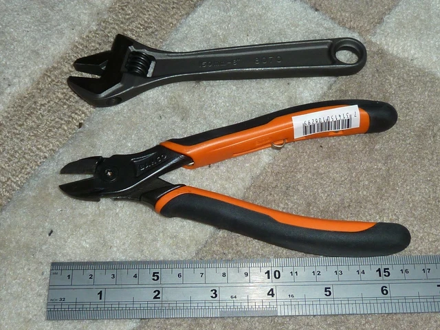 BAHCO 6& 160MM SIDE CUTTER ADJUSTABLE SPANNER WRENCH Genuine BRAND NEW ...