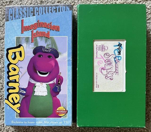 BARNEY’S IMAGINATION ISLAND Classic Collection VHS 1994 Barney Home ...