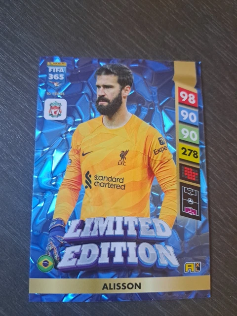 PANINI ADRENALYN FIFA 365 2025 Limited Edition - Alisson !!! TOP EUR 1 ...