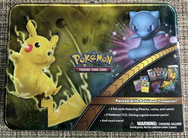 POKÉMON TCG SHINING Legends Collector’s Chest Pikachu Mew Tin 14d £156. ...