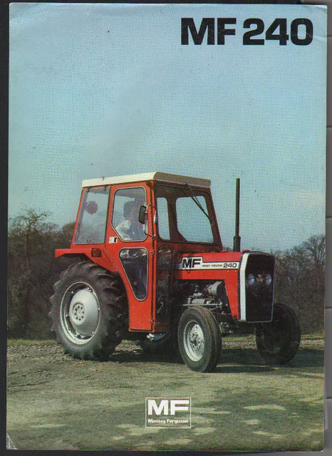 1979 MASSEY FERGUSON "MF240" Tractor Brochure Leaflet £6.00 - PicClick UK