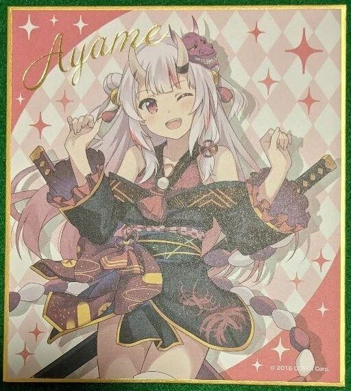 HOLOLIVE NAKIRI AYAME Shikishi paperboard card limited festival 2021 ...