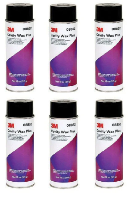 3M CAVITY WAX Plus Aerosol Spray, 08852, 18 fl oz, Self-Healing. (6 ...