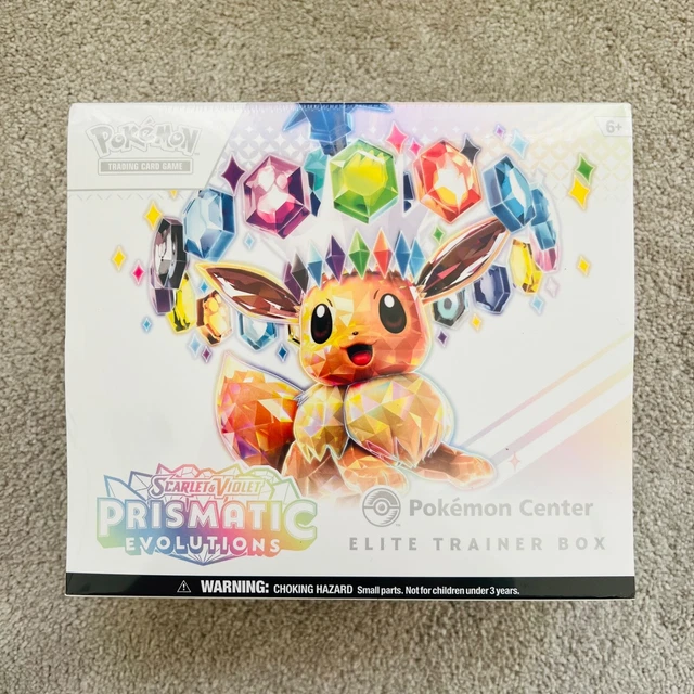💎 PRISMATIC EVOLUTIONS Pokemon Center Elite Trainer Box ETB 🌈 SEALED ...