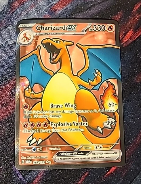 CHARIZARD EX 183/165 | Ultra Rare Full Art | Scarlet & Violet 151 ...