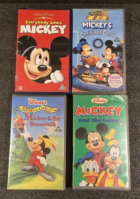 DISNEY MICKEY MOUSE Vintage VHS Video Tape Bundle X 4 £16.31 - PicClick UK