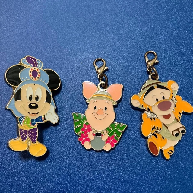 DISTINTIVO PORTACHIAVI DISNEY Topolino Tigro Maialino nuovo con scatola ...