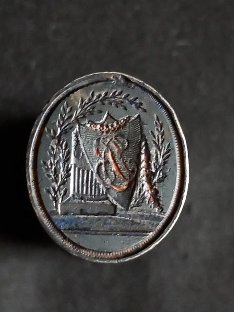 SCEAU ANCIEN ARMOIRIES Argent Massif / Antique Seal EUR 80,00 - PicClick FR