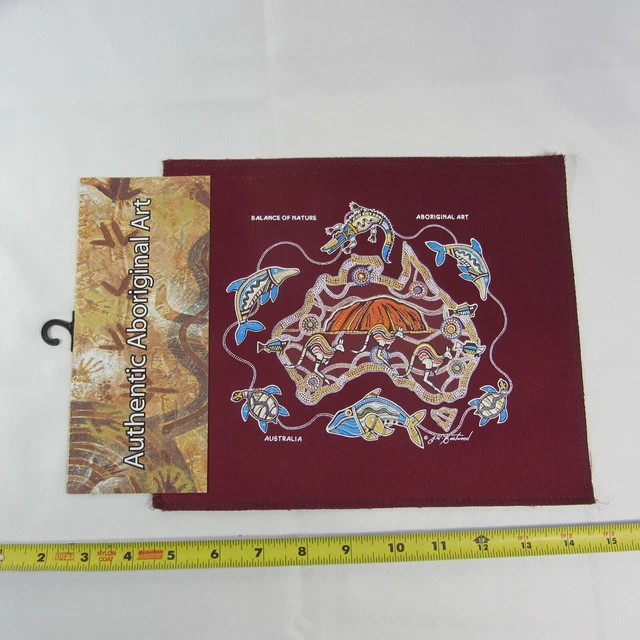 AUTHENTIC ABORIGINAL ART Australian - Screen Printed Reproduction $8.00 ...