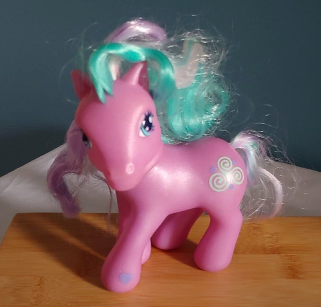 MY LITTLE PONY 2002 Toola Roola Hasbro MLP Gen 3 Pink Pony Spirals and ...
