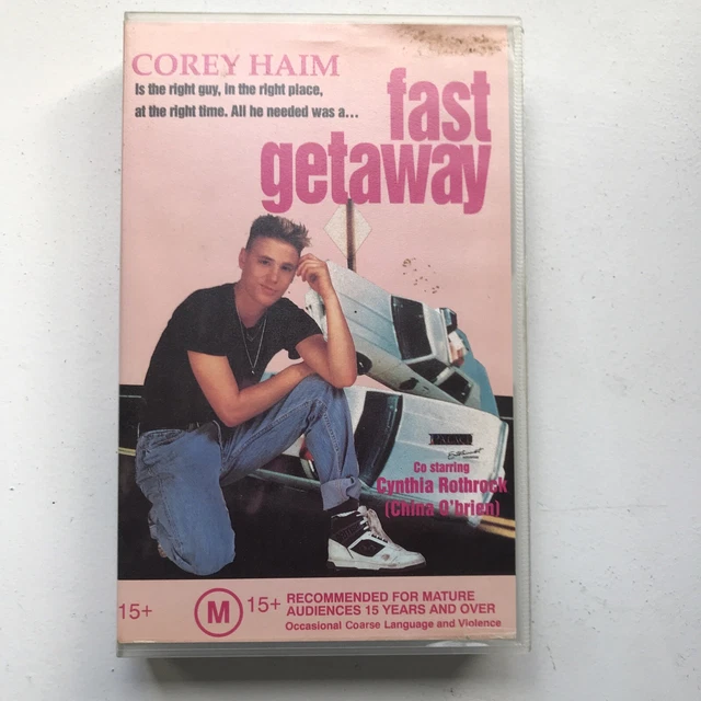 FAST GETAWAY 1991 VHS Big Box Corey Haim Cynthia Rothrock Big Box Ex ...