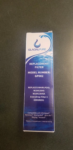 GLACIALPURE REPLACEMENT REFRIGERATOR Filter - Model# GP002 - Ice ...