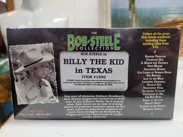 THE BOB STEELE collection Western Classics VHS FACTORY SEALED / r4 t6 £ ...