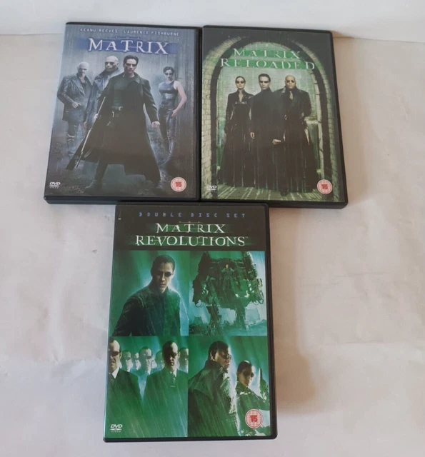 THE MATRIX TRILOGY DVD Bundle The Matrix & Reloaded & Revolutions £4.99 ...