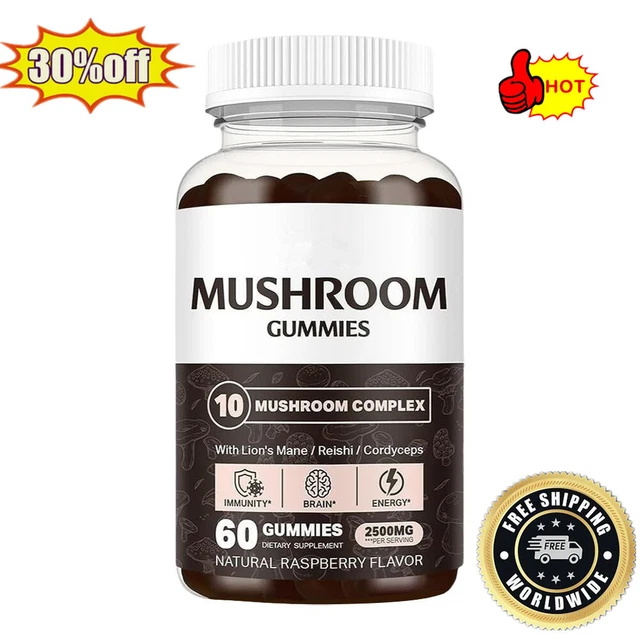 COMPLEX MUSHROOM GUMMIES - Brain Health Memory & Focus Boost With ...
