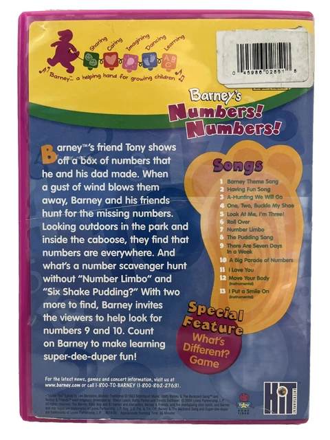 BARNEY - NUMBERS! Numbers! - DVD By Barney - Free Shipping In Canada ...