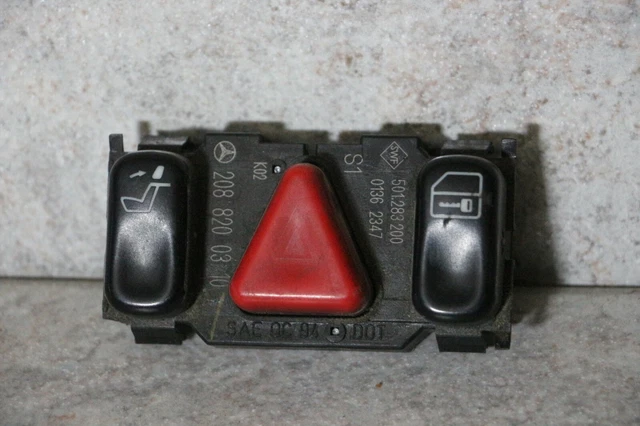 GENUINE MERCEDES BENZ W210 W202 W208 warning system switch A2088200310 ...