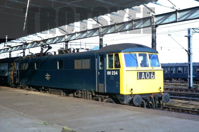 35MM SLIDE BR British Rail Electric Loco Class 86 86234 Rugby 1974 ...