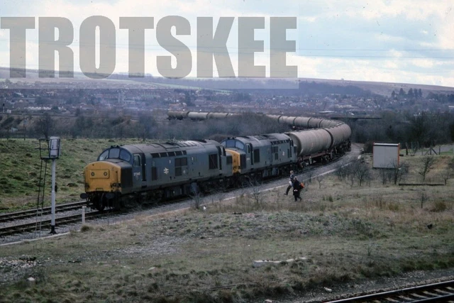 35MM SLIDE BR British Railways Diesel Loco Class 37 37240 1986 Original ...