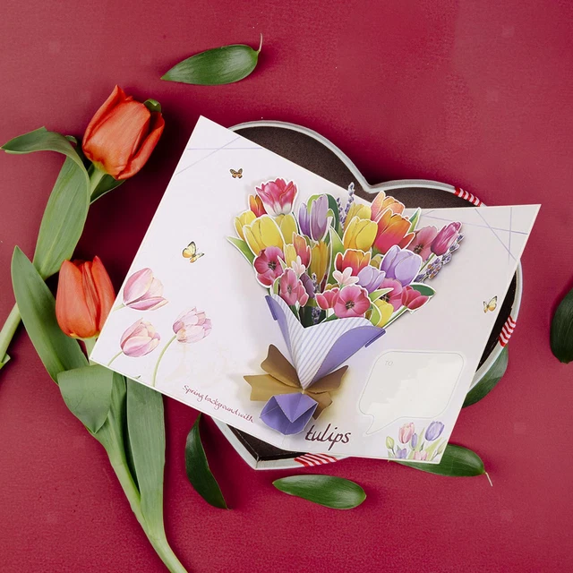 CARTE DE FÊTE des mères, carte d'anniversaire romantique pour la célébration EUR 8,87 - PicClick FR