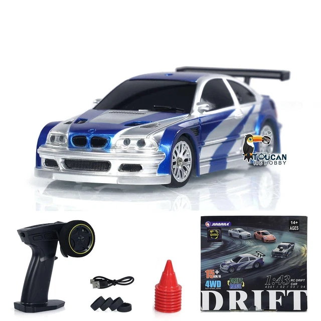 UK STOCK RTR RC Race Car Gyro 1/43 4WD Fully Proportional Control Speed ...