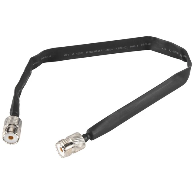 DOOR/WINDOW PASS THROUGH Flat Coaxial Cable SO239 UHF Female to UHF ...