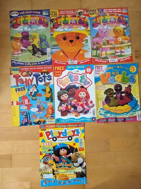 7 KIDS MAGAZINES: Jellikins, CITV Telly Tots, The Hoobs, Tots TV, BBC ...