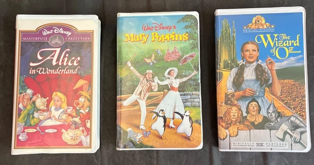 ALICE IN WONDERLAND, Mary Poppins, Wizard of Oz - Set of 3 Clamshell ...