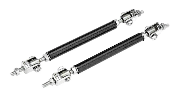CARBON TUNING STRUT Threaded Rods Front Splitter Diffuser Suitable For ...
