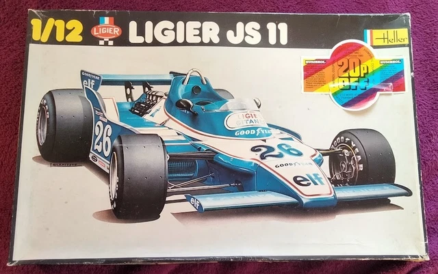 HELLER 1:12 LIGIER JS11 Racing Car Model Kit #790 *SEALED BAGS, DECALS ...