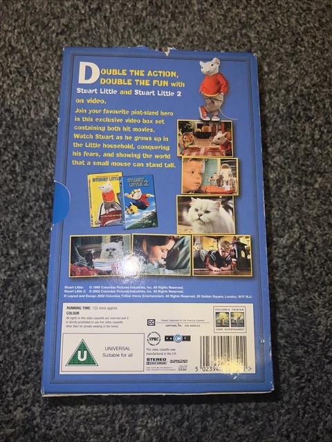 STUART LITTLE/STUART LITTLE 2 VHS Box Set £0.99 - PicClick UK