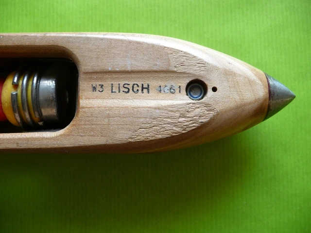 ANCIENNE NAVETTE DE tissage en bois LISCH EUR 18,00 - PicClick FR