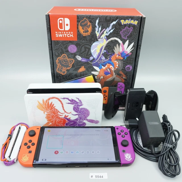 NINTENDO SWITCH OLED Console Pokemon Scarlet Violet LTD Boxed #5544 EUR ...