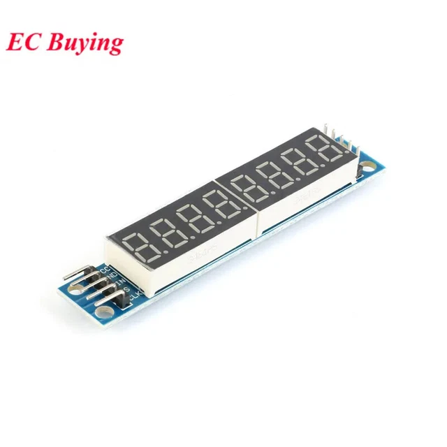 8-DIGIT MAX7219 LED Display Module, 7-Segment, 5V/3.3V, Arduino ...